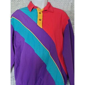 Jennifer Laurin | Tops | Vintage Jennifer Laurin 8s 90s Color Block ...